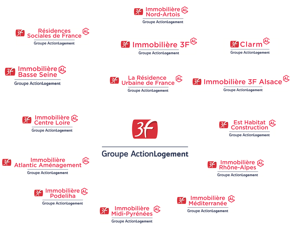 3F et ses filiales adoptent un nouveau logo