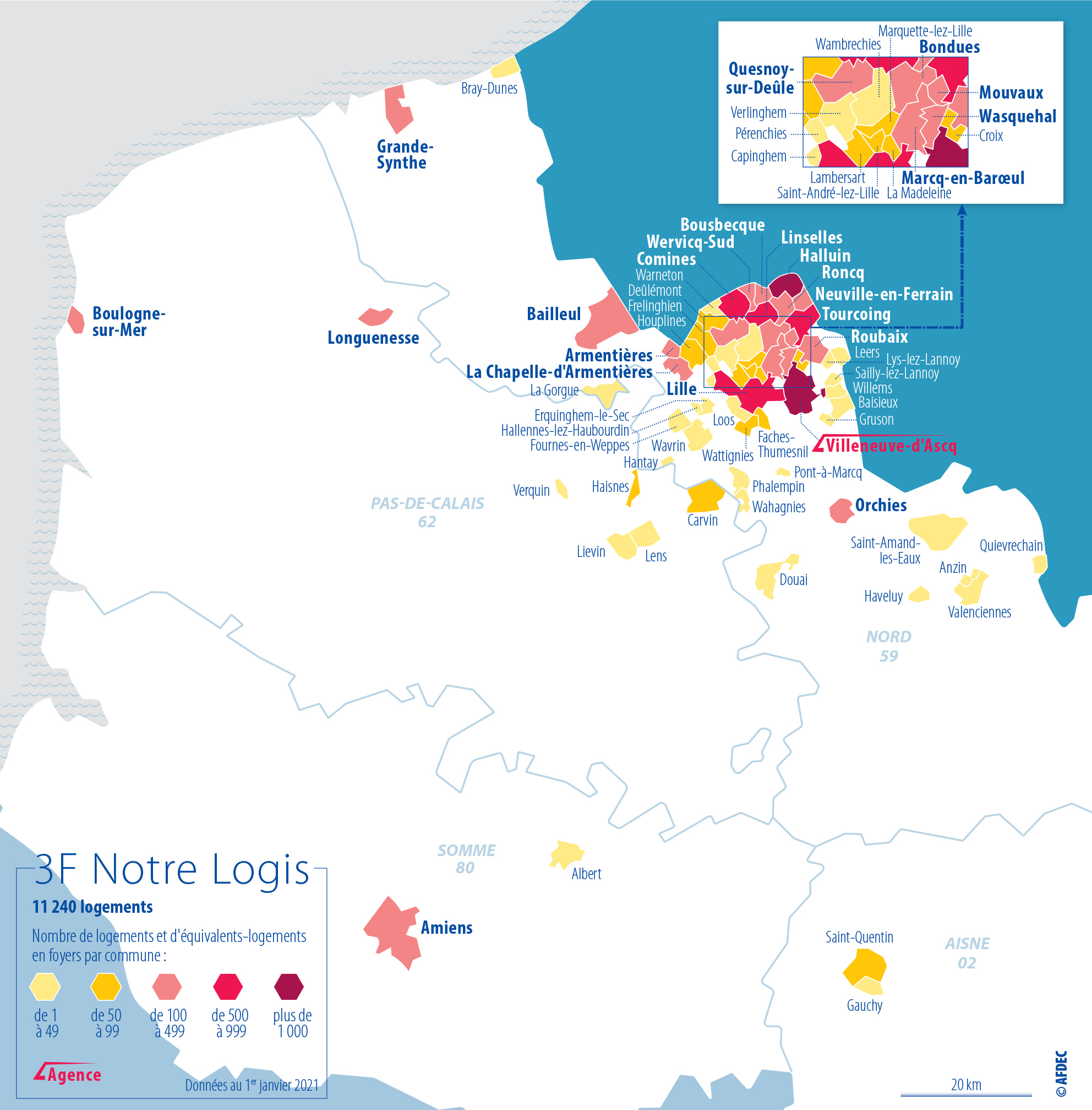 3F Notre Logis, fusion de 3F Nord-Artois et de Notre Logis, patrimoine ...